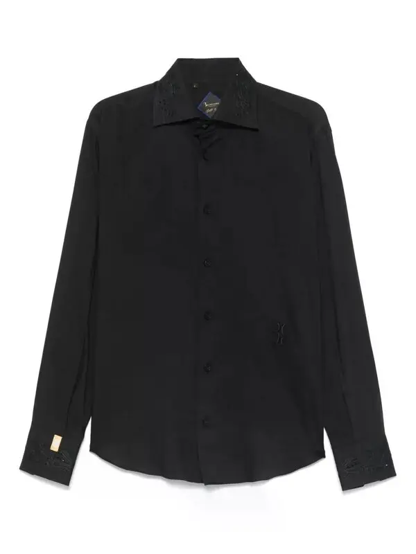 BILLIONAIRE Button-up Shirt - Black