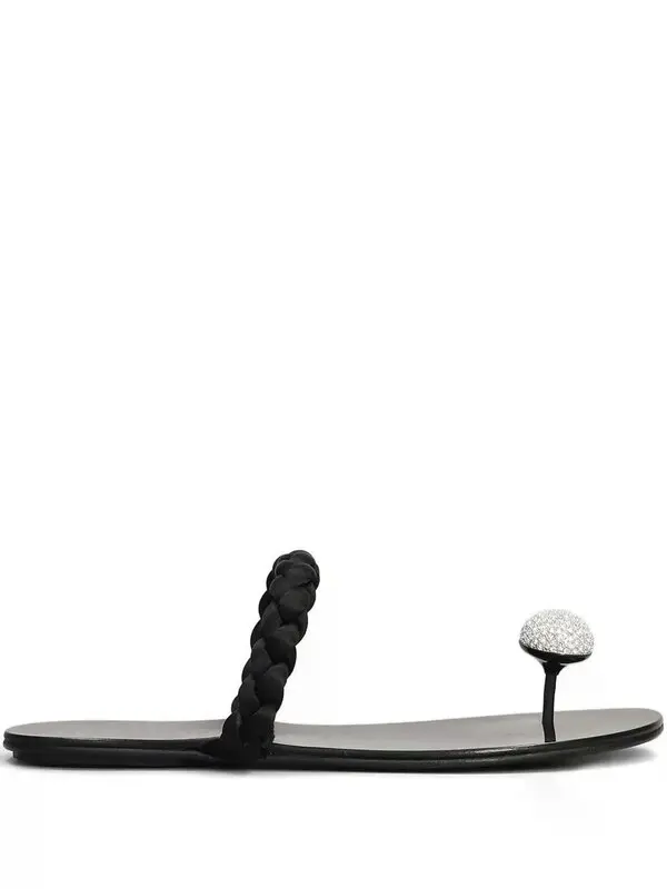 PEDRO GARCIA Pipa Flat Sandals - Black