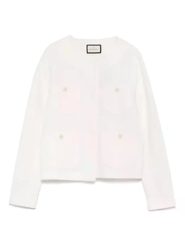 Bruno Manetti Virgin Wool Jacket - Neutrals