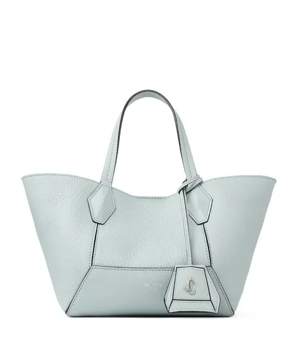 JIMMY CHOO Diamond Leather Tote - Turquoise