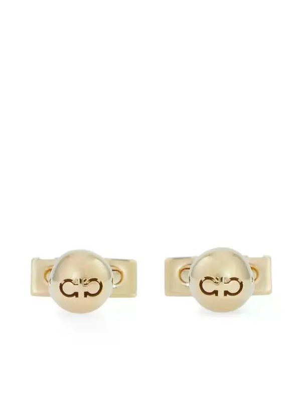 FERRAGAMO Gancini-ball Cufflinks - Gold