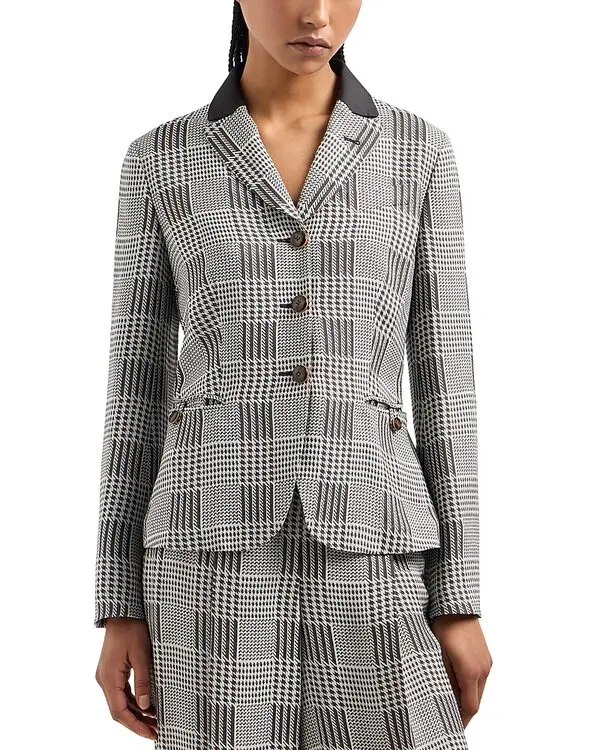 Emporio Armani Checkered Blazer