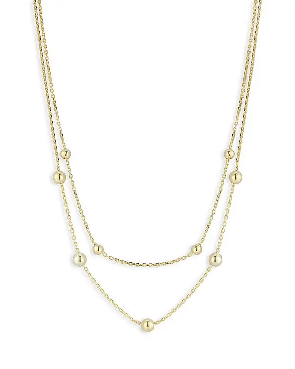 Aqua Ball Layered Necklace