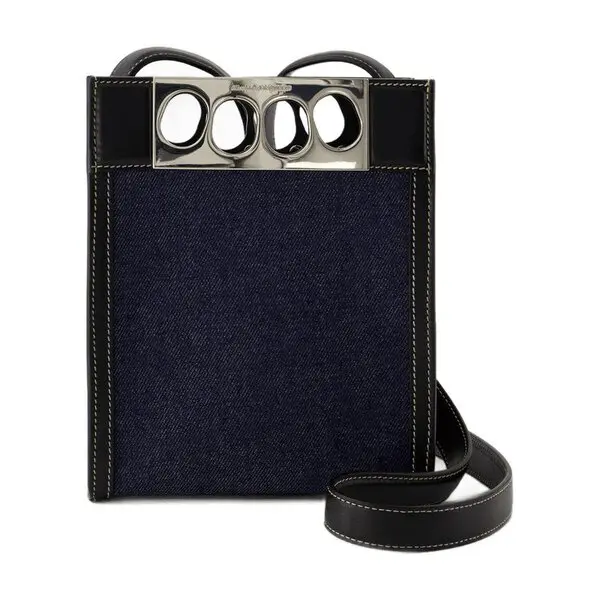 Alexander McQueen Mini Denim Tote Bag