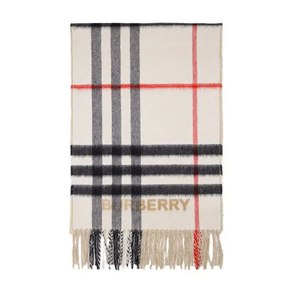 Burberry Multicolor Check Cashmire Scare