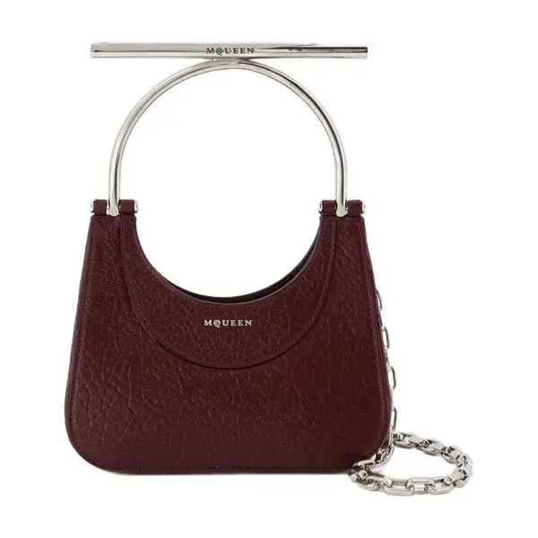 Alexander McQueen Mini Cross Bar Purse - Red