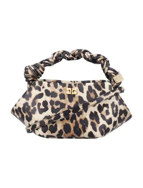 GANNI Bou Mini Handbag - Leopard Print