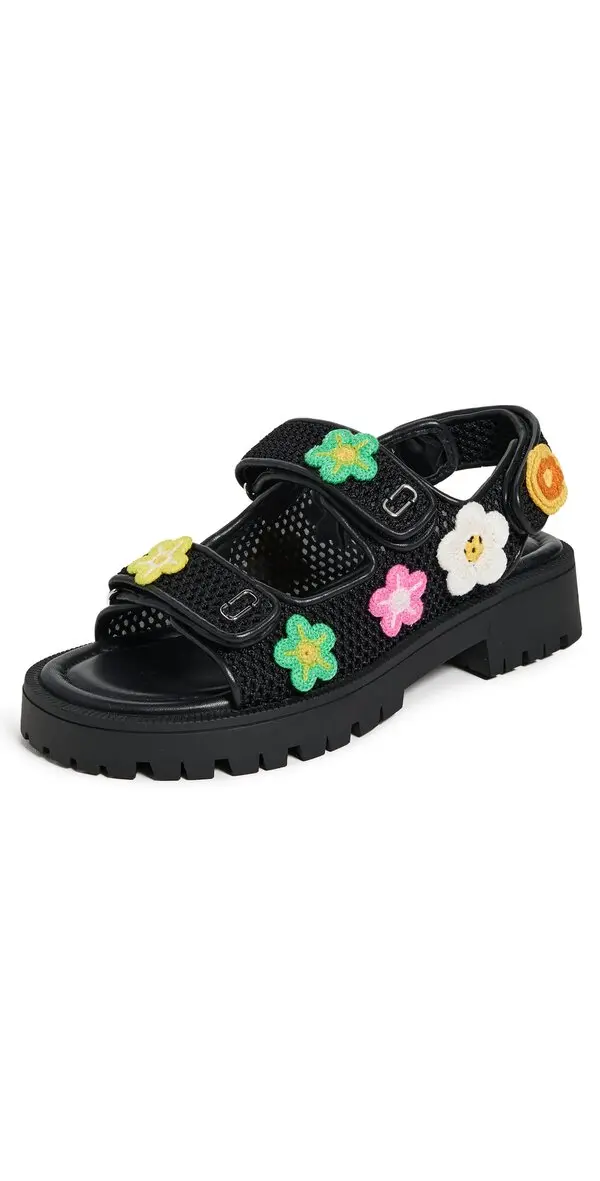 Marc Jacobs The J Marc Strap Sport Sandals - Black Multi