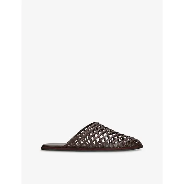 NEOUS Atik Woven Leather Mules