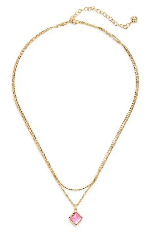 Kendra Scott Joelle Pendant Layered Necklace - Gold Azalea Illusion