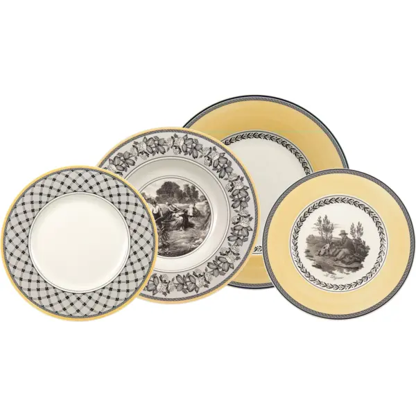 VILLEROY & BOCH Audun Ferme 12 Piece Dinnerware Set For 4