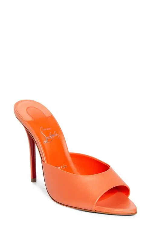 CHRISTIAN LOUBOUTIN Miss Z Pointed Toe Sandal - Magma/ Lin Magma