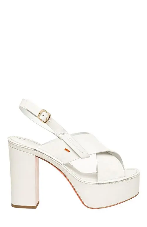 Santoni High-heel Leather Sandal