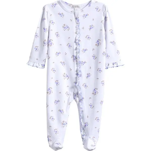 KISSY KISSY Pima Cotton Zip Footie - Lilac