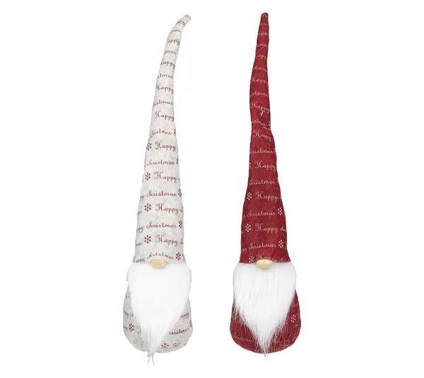 NORTHLIGHT 18' Pointy Hat 'happy Christmas' Gno Mes 2-piece