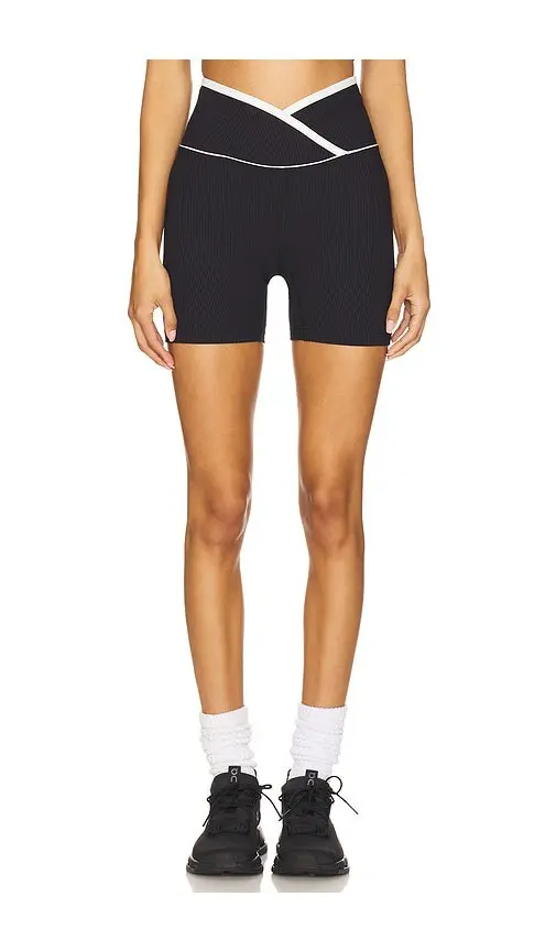 Year Of Ours Ribbed Veronica Short - Black & White