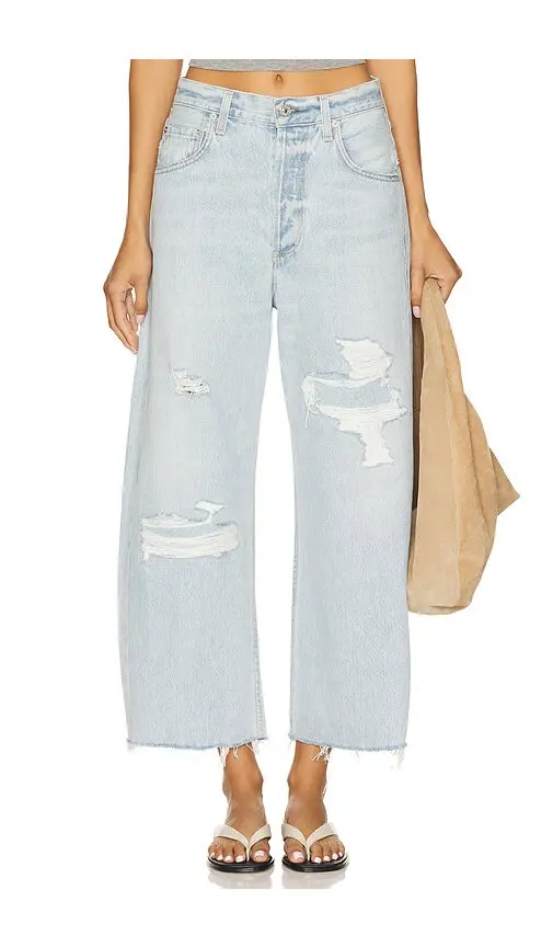 Citizens Of Humanity Ayla Cut Hem Crop Jeans