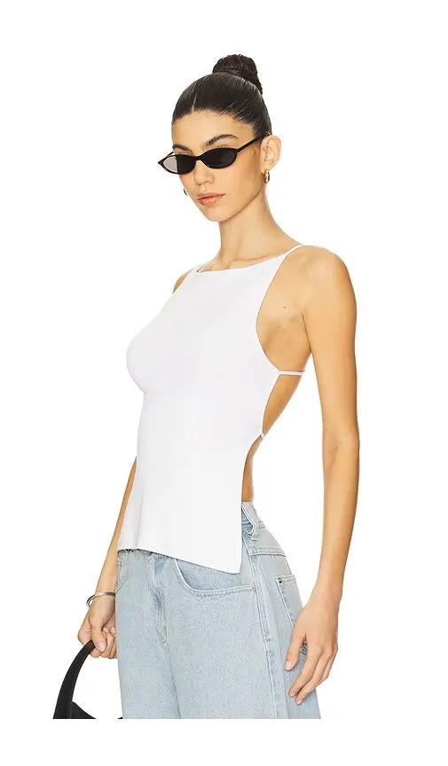 WeWoreWhat High Straight Neck Top
