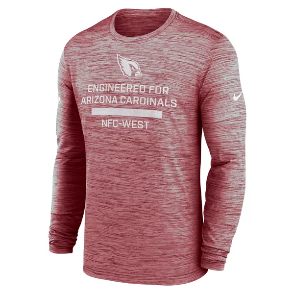 Nike Arizona Cardinals Sideline Team Issue Velocity Dri-fit Nfl Long-sleeve T-shirt - Red