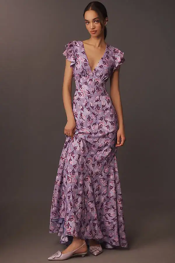 princess polly baby blue dress Buy Chocolate Brown Spot Pleated Mesh Print V-Neck Occasion Maxi Dress from  the Next UK online shop main image 0
