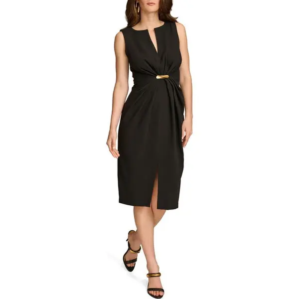 Donna Karan New York Caddy Crepe Midi Dress