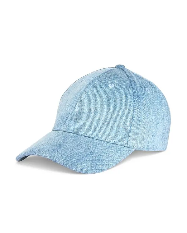 Rag & Bone Harlow Baseball Cap - Washed Denim