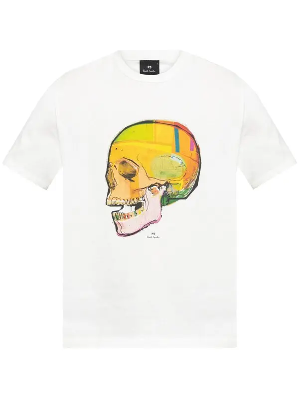 Paul Smith Skull Cotton T Shirt - White