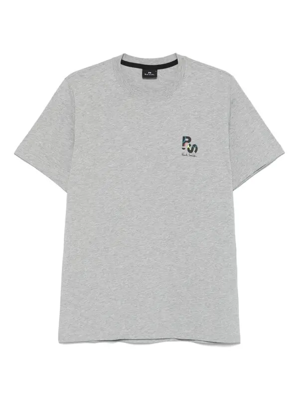 Paul Smith Logo Cotton T Shirt - Grey
