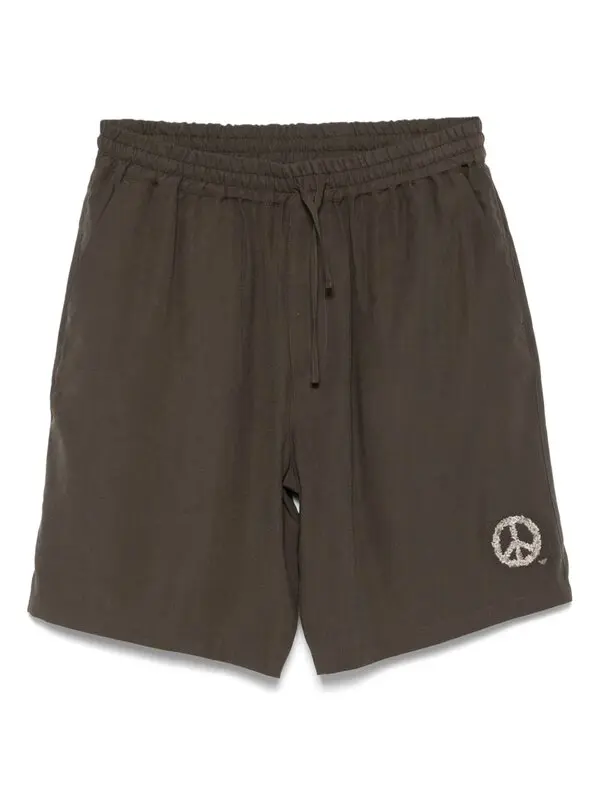 Emporio Armani Drawstring Bermuda Shorts - Marrone Scuro