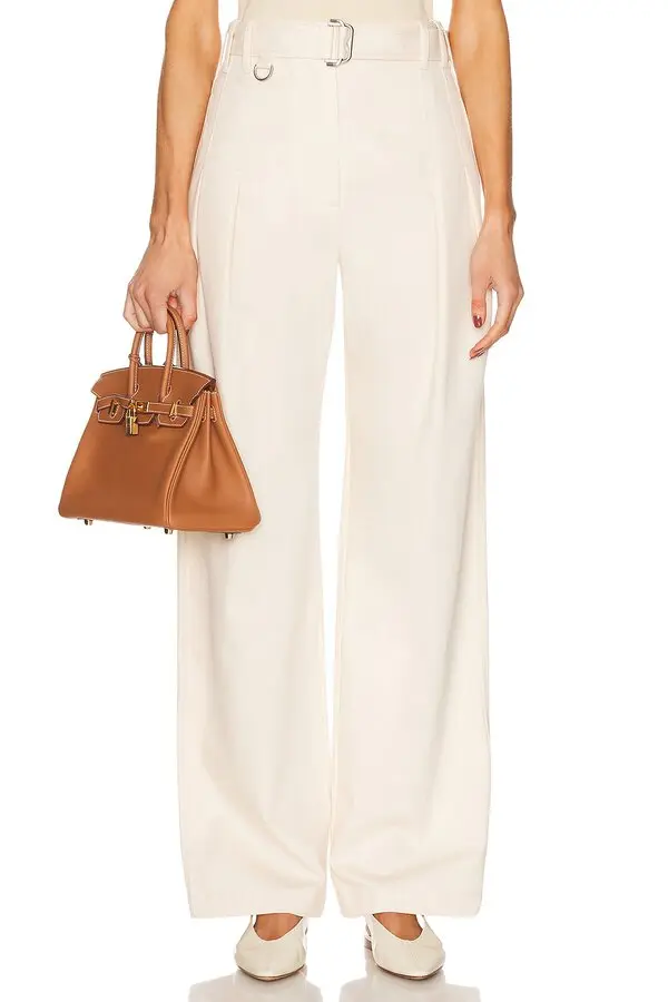 Burberry High Waisted Pleated Trousers