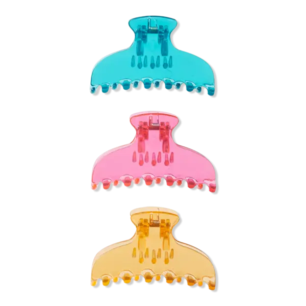 SCUNCI Style Chemistry Claw Clips 3-pack