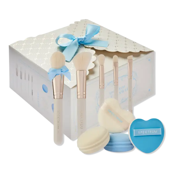 SPECTRUM Love Is Sweet Makeup Brush, Sponge & Puff Set