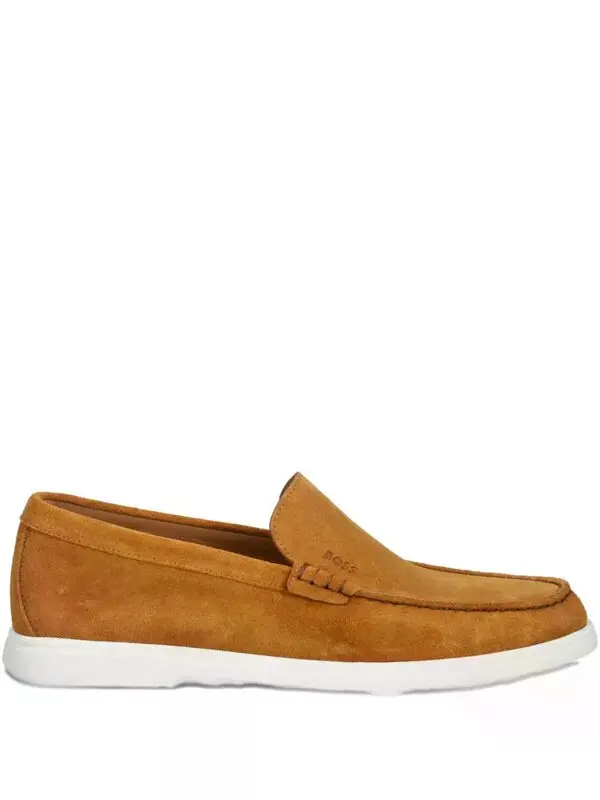 Hugo Boss Suede Loafers - Orange