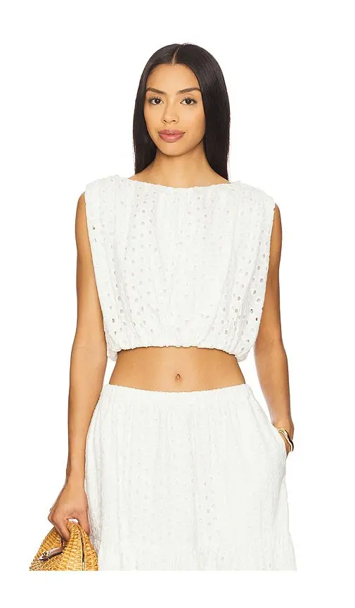 Astr The Label Nalley Top - White