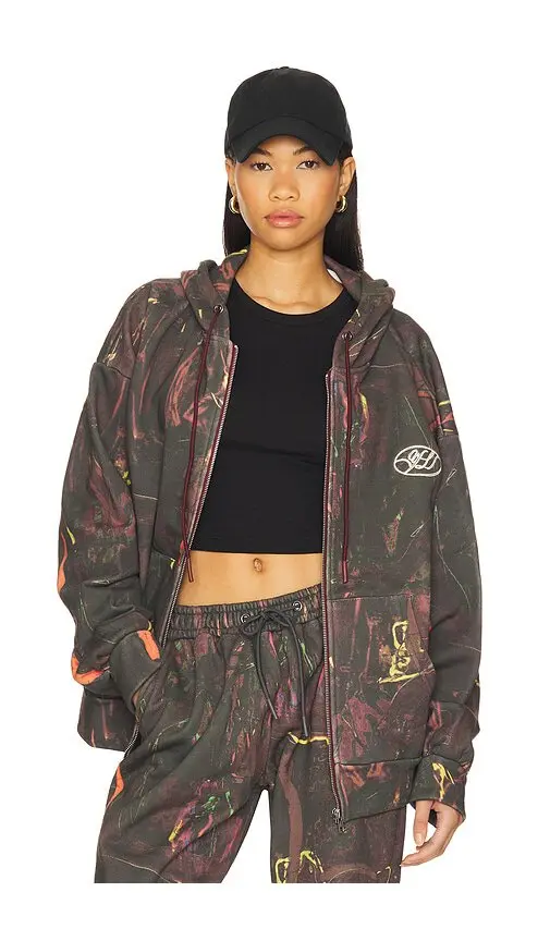 Yllw Dauer Zip Up Hoodie
