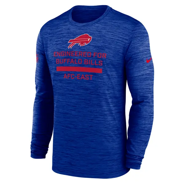 Nike Buffalo Bills Sideline Team Issue Velocity Dri-fit Nfl Long-sleeve T-shirt - Blue