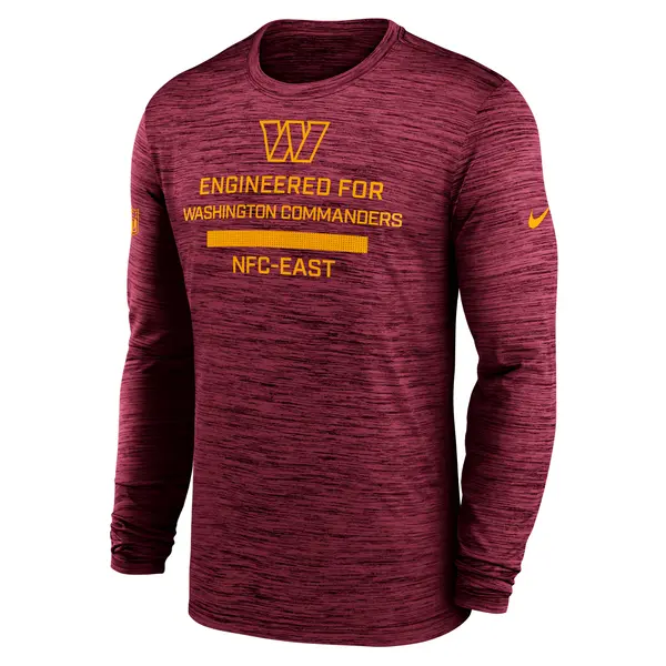 Nike Washington Commanders Sideline Team Issue Velocity Dri-fit Nfl Long-sleeve T-shirt - Red