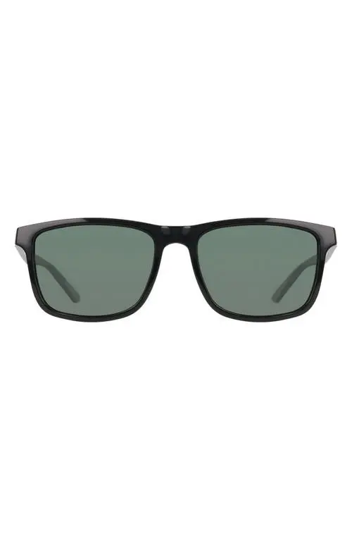 Nike Vital Core 55mm Round Sunglasses - Black / Polar Green
