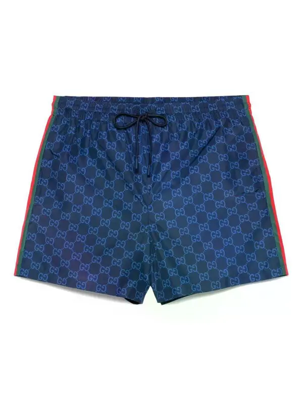 Gucci Printed Poplin Swim Shorts