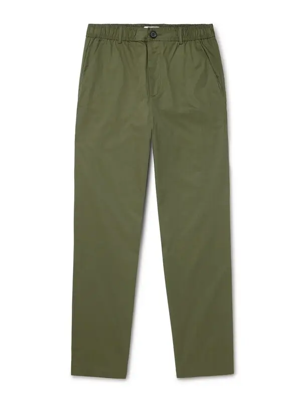 Oliver Spencer Ashdown Straight-leg Cotton-twill Trousers