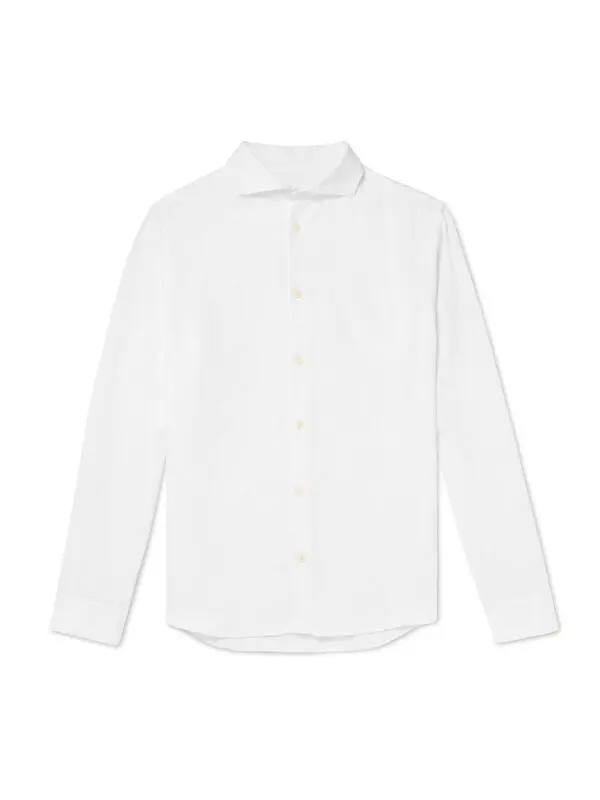 Nn07 Andrew 5708 Linen Shirt - White