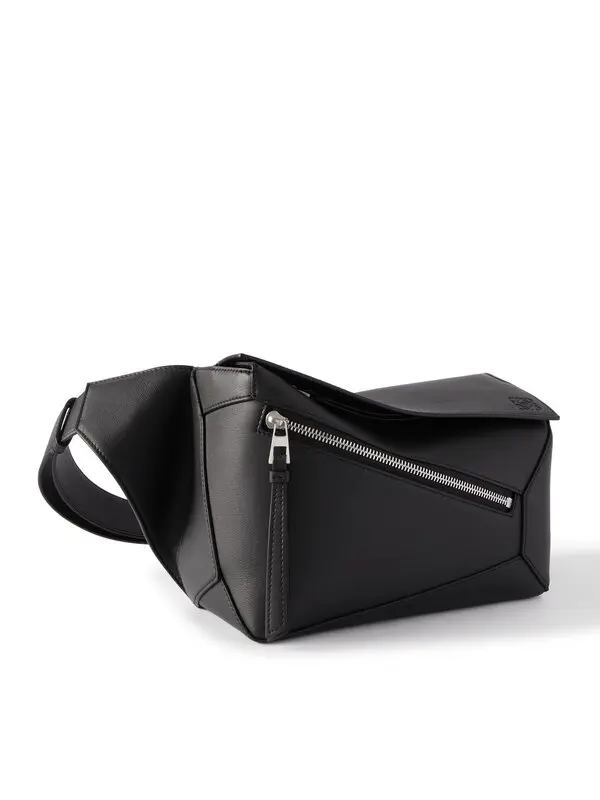 Loewe Puzzle Edge Small Leather Belt Bag - Black