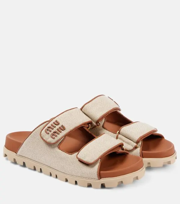 Miu Miu Canvas Sandals