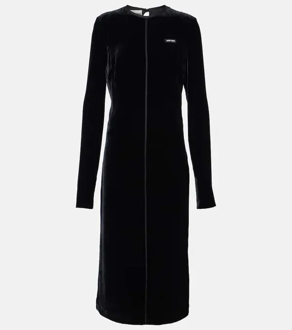 Miu Miu Satin Midi Dress
