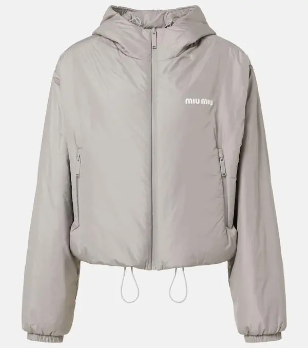 Miu Miu Technical Pongee Puffer Jacket
