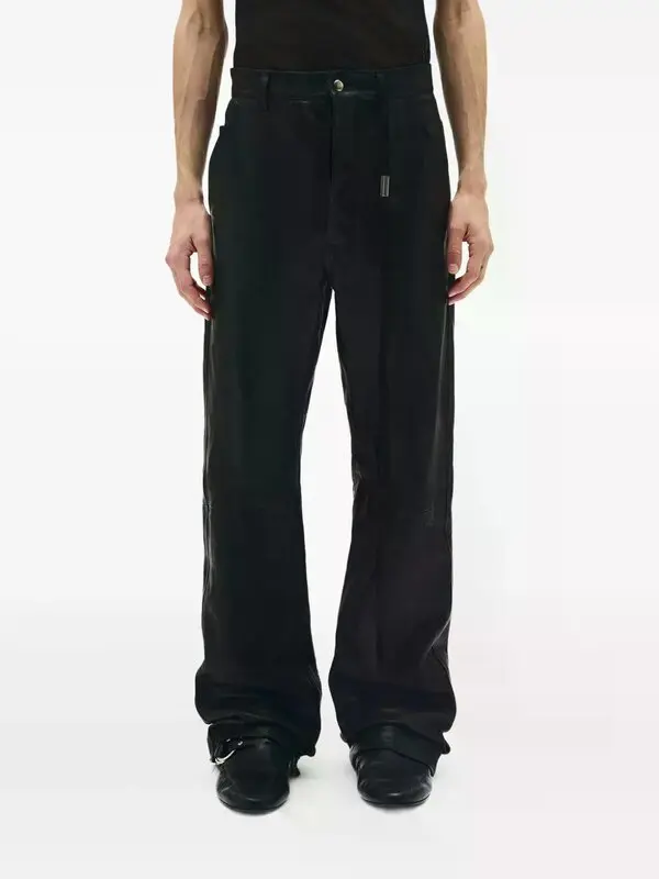 ANN DEMEULEMEESTER Leather Trousers