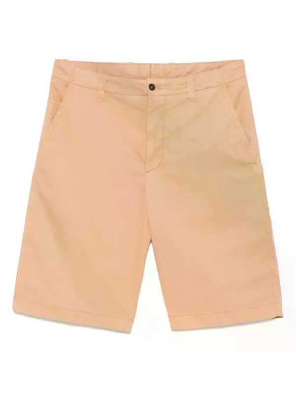 Corneliani Cotton-blend Shorts - Orange