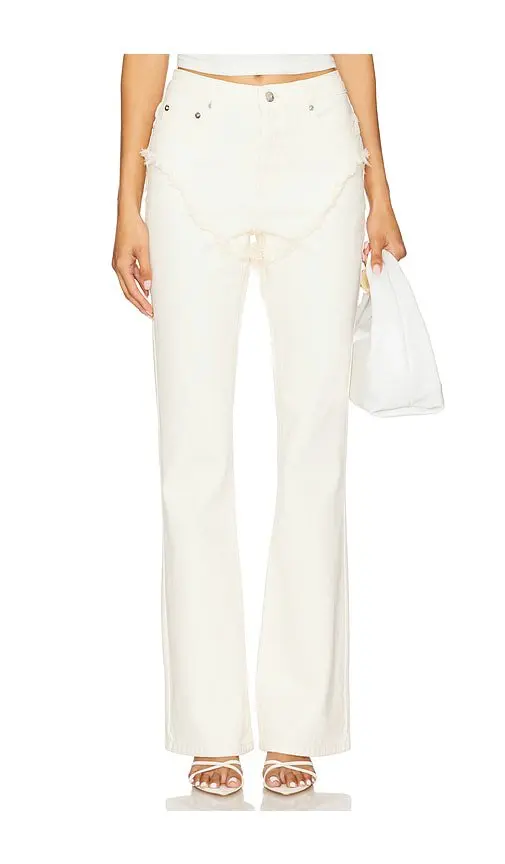 SEROYA Dahlia Frayed Bootcut Jeans