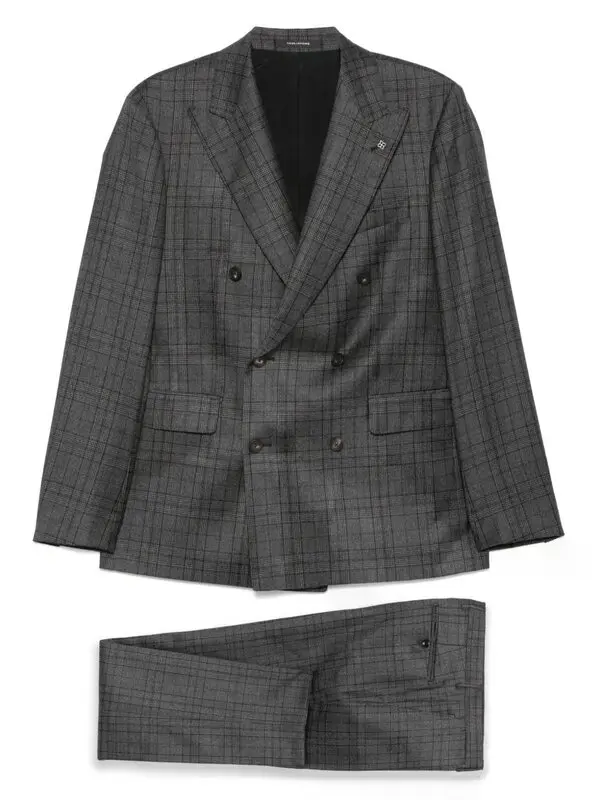 Tagliatore Virgin-wool Double-breasted Suit