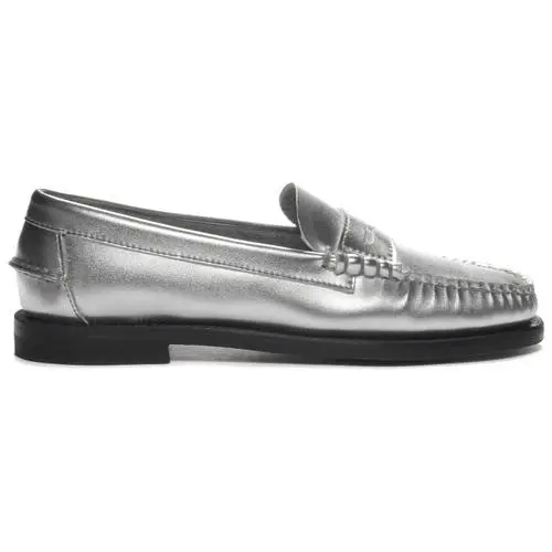 SEBAGO Dan Metallic Penny Loafer - Silver